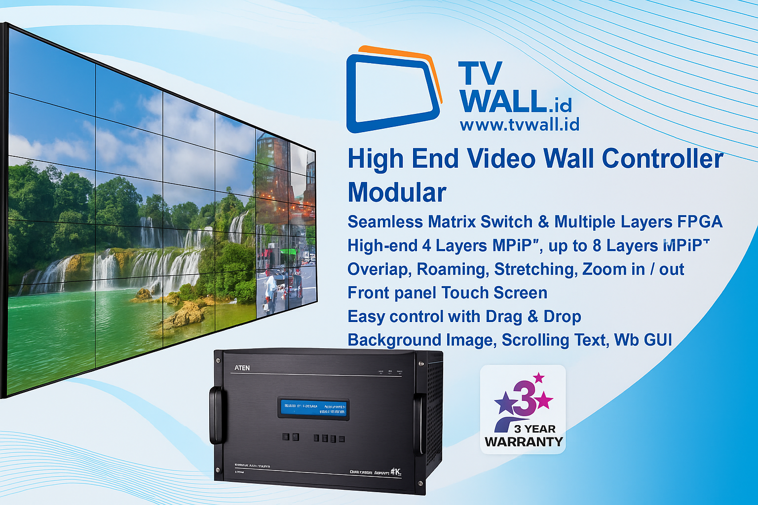 TV Wall Indonesia - Video Wall Display, Controller, Pro AV