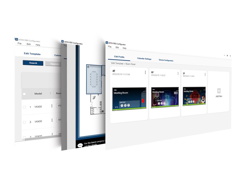 RBS Configurator Room Booking System – Management Software Tool - TV Wall